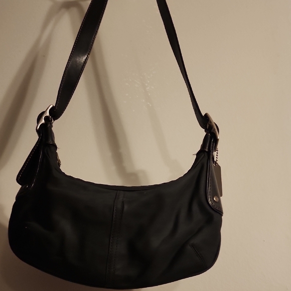 Coach | Bags | Coach Black Mini Bag With Quilted Texture | Poshmark